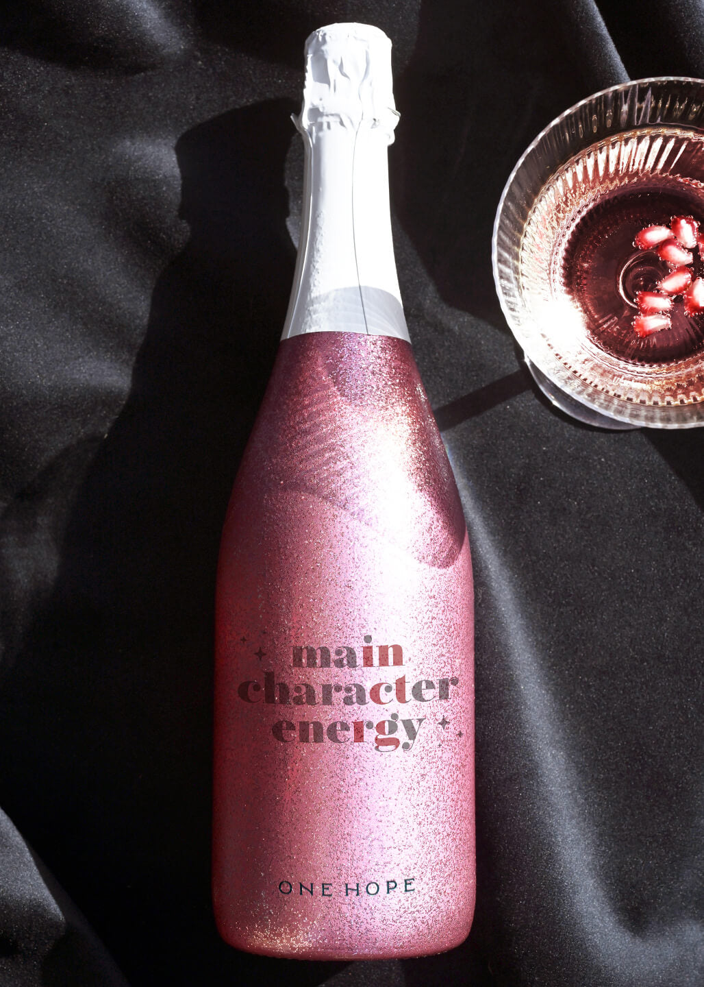 Main Character Energy Pink Shimmer | Sparkling Rosé Bottle | ONEHOPE Wine